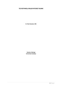 Tes Rothwell Miller Interest Blank - Ubaya Repository